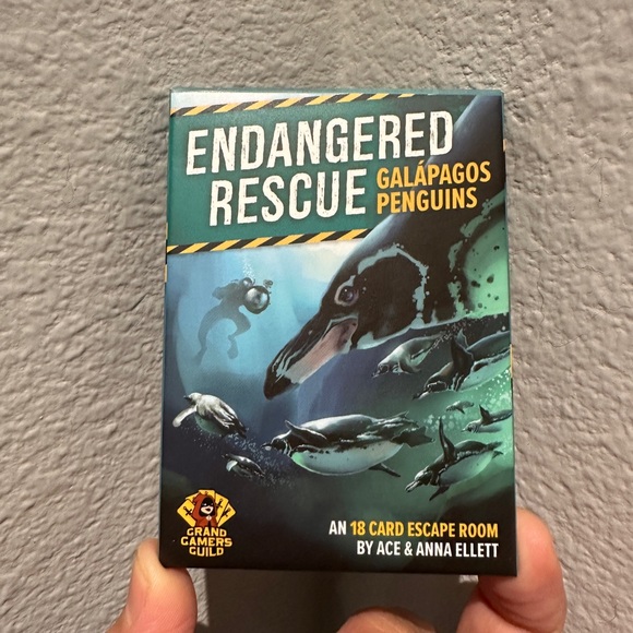 Games | Endangered Rescue Galpagos Penguins Card Game | Poshmark